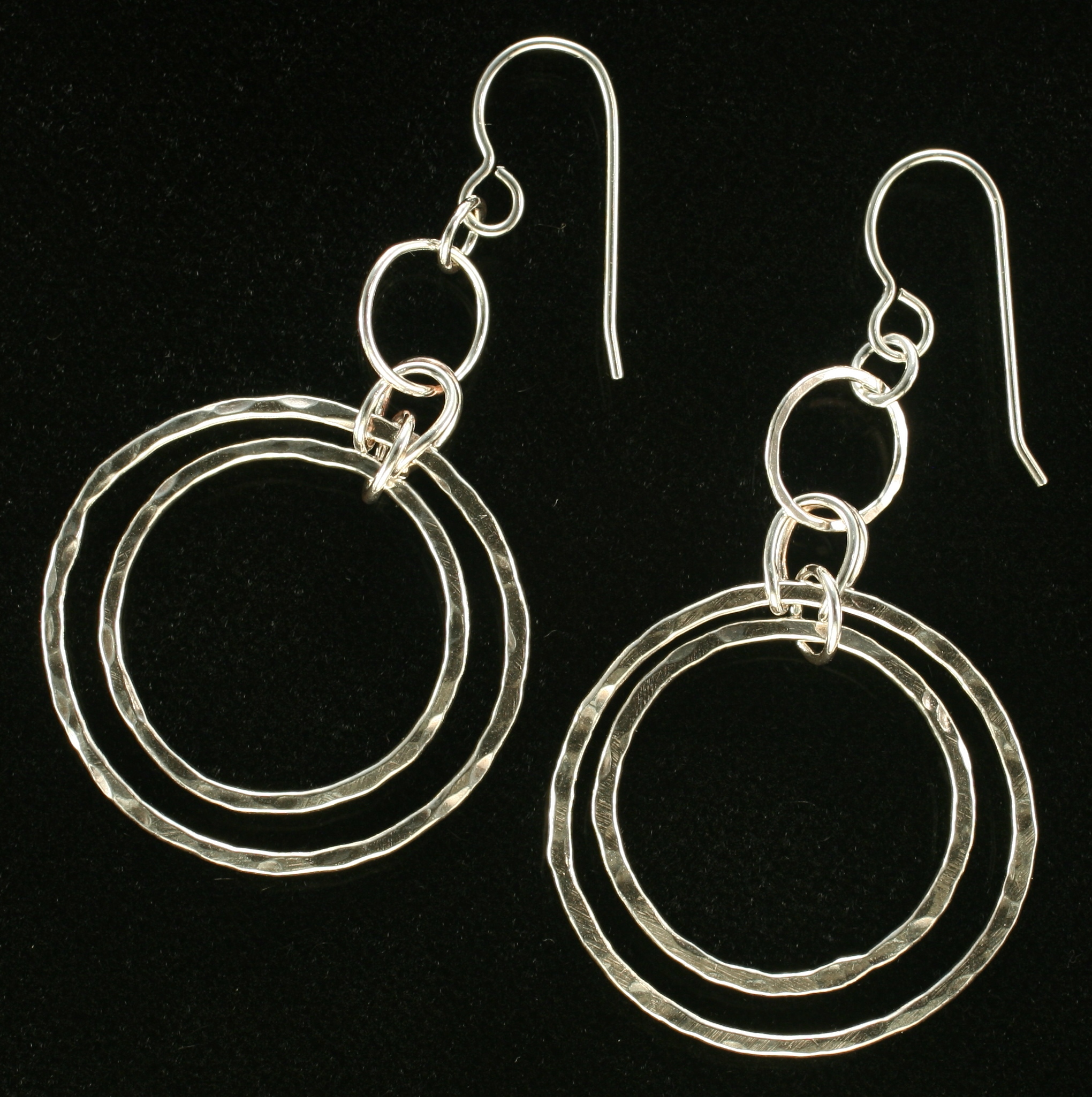 Plays With Glass | Fine Silver Earrings, Large